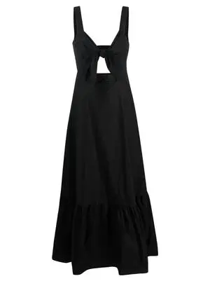 La DoubleJ Peek-a-boo Cut-out Maxi Dress - Black