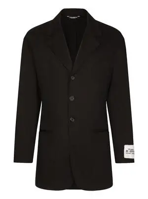 Dolce & Gabbana Cotton Gabardine Blazer - Black