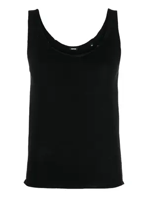 Aspesi Scoop Neck Knit Top - Black