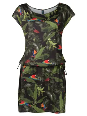 LYGIA & NANNY Shiva Botanical-print Mini Dress - Green