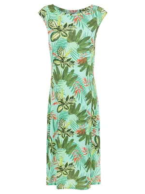 LYGIA & NANNY Zababa Tropical Print Dress - Green