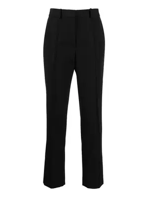 LANVIN High-rise Straight-leg Trousers - Black
