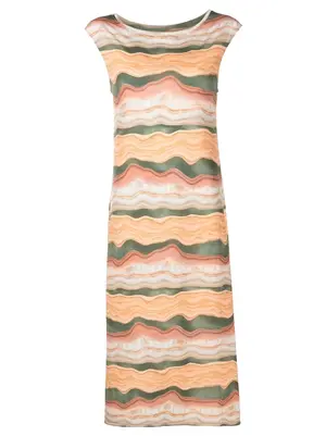 LYGIA & NANNY Zababa Printed Midi Dress - Brown