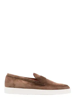 Santoni Penny Loafers - Brown