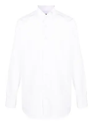 LARDINI Button-up Cotton Shirt - White