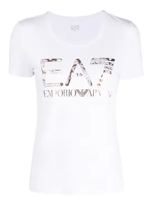 Emporio Armani Metallic Logo T-shirt - White