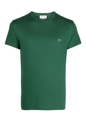 Lacoste Logo-patch Cotton T-shirt - Green