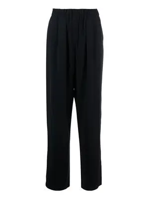 Emporio Armani Pleat-detail High-waist Trousers - Blue