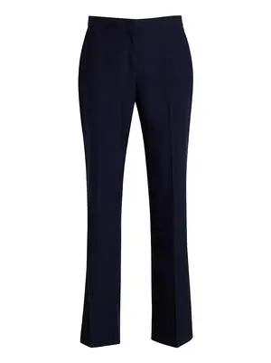 Another Tomorrow Merino Wool Classic Trouser Pants - Navy