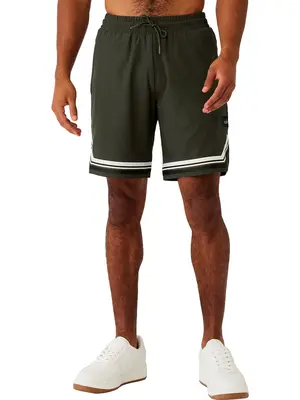 Alo Yoga 9" Traction Arena Short Stealth Green