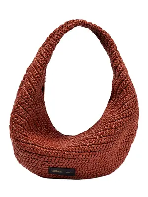 KHAITE Khaite Olivia Medium Raffia Shoulder Bag