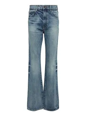 NILI LOTAN Joan High-rise Straight Jeans - Blue