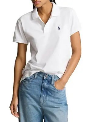 Polo Ralph Lauren Classic Fit Piqué Polo - White