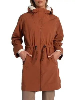 LOLE Lole Piper Waterproof Oversized Rain Jacket Rust