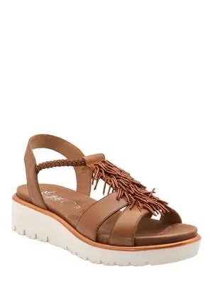 ARA Ara Bristol Platform Sandals Cognac Calf