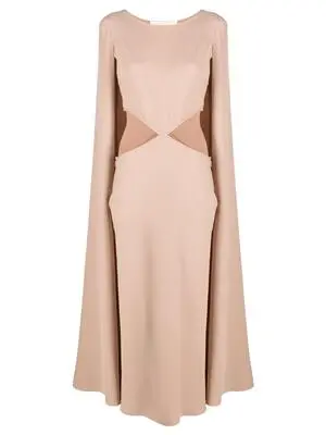 Valentino Garavani Cut-out Detail Cape Dress - Pink