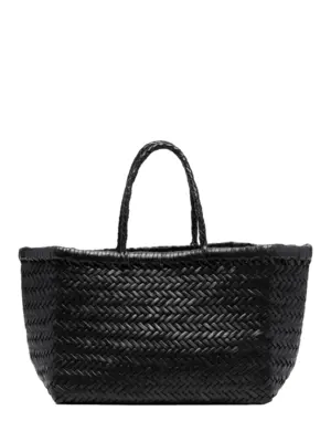 DRAGON DIFFUSION Triple Jump Woven Leather Tote