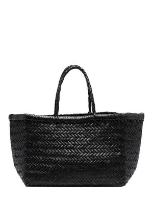 DRAGON DIFFUSION Triple Jump Woven Leather Tote