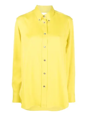 Studio Nicholson Bissett Cotton Button-down Shirt - Yellow