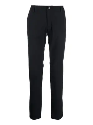 Armani Exchange Mid-rise Tapered Trousers - Blue