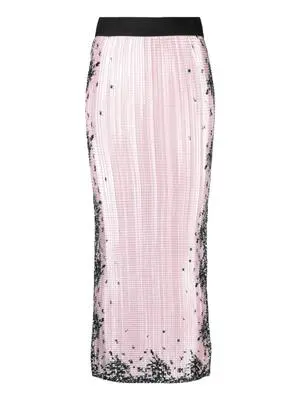 MSGM Sequin Pencil Skirt - Pink