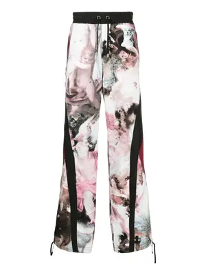 Balmain Graphic Print Track Pants - Black