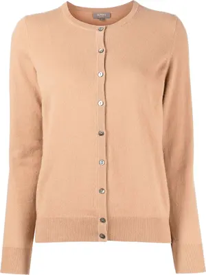 N.peal N.Peal Round Neck Cardigan Brown