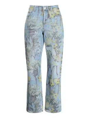 Stella McCartney Rewild Flora Denim Trousers - Blue