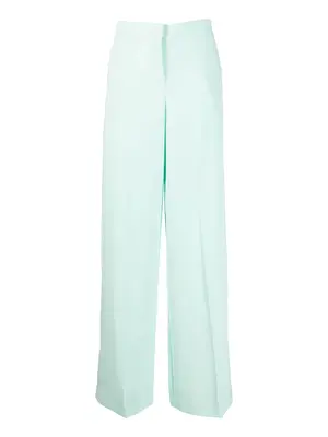 Pinko High-waisted Wide-leg Trousers - Blue