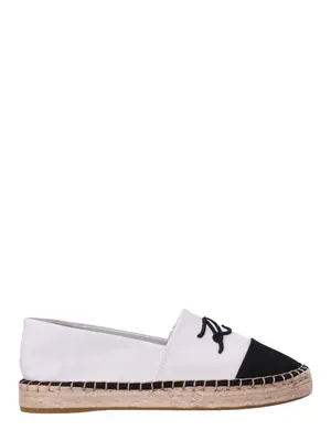 Karl Lagerfeld Logo-embroidered Espadrilles - White