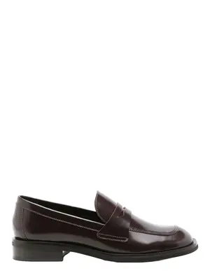STUDIO CHOFAKIAN Clarisse Patent Loafers - Brown