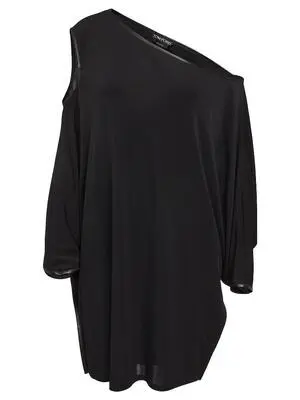 TOM FORD Draped Crêpe Jersey Minidress - Pink