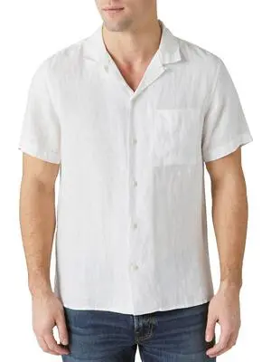 Lucky Brand Short Sleeve Button-up Shirt - Bright White