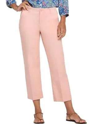 NYDJ Marilyn Ankle Straight Leg Twill Pants - Desert Willow