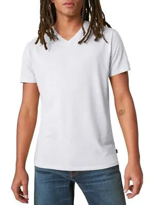 Lucky Brand Venice V-neck Burnout T-shirt - Bright White