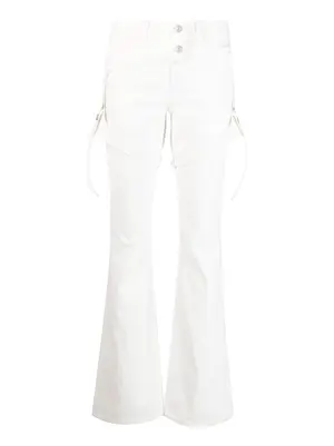COURREGES Straight-leg Trousers - White