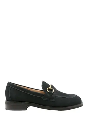 STUDIO CHOFAKIAN Paulette Nubuck Leather Loafers - Blue