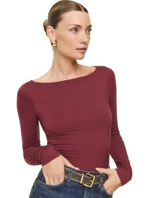 REFORMATION Wiley Knit Top Red