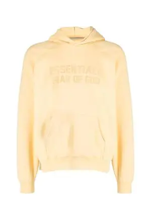 Fear Of God Essentials Logo-print Hoodie - Yellow