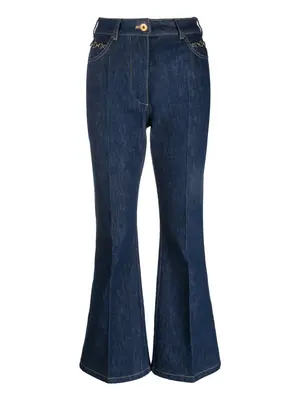 Patou Organic-denim Flared Jeans - Blue