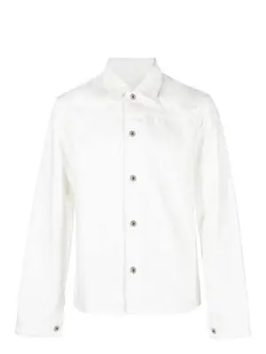 JIL SANDER Button-up Denim Shirt - White