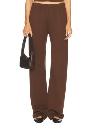 Eterne Straight Leg Sweatpant - Chocolate