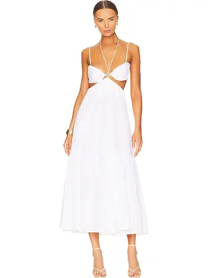 Bardot Willow Midi Dress - Orchid White