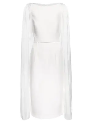 SAFIYAA Safiyaa Essiah Crêpe And Satin Midi Dress