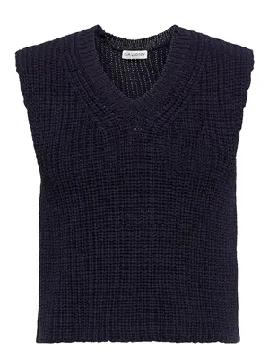 Our Legacy Intact Ribbed-knit Cotton Sweater Vest - Blue