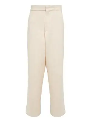 ZEGNA Straight Cotton Bouclé Pants