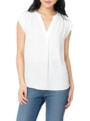 GIBSONLOOK GIBSONLOOK Cap Sleeve Blouse Ivory