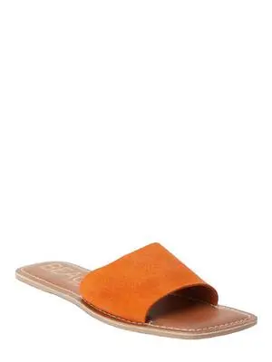 Matisse BEACH BY MATISSE Bali Suede Slide Sandal Orange
