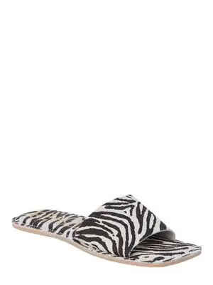 Matisse Bali Suede Slide Sandal - Zebra