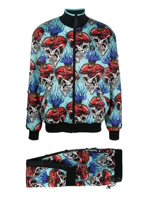Philipp Plein Graphic-print Tracksuit - Blue